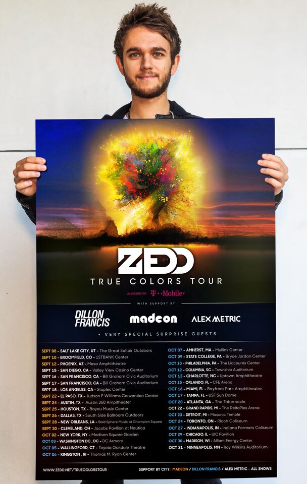 Zedd Announces Support for 'True Colors Tour' This Fall! - Sunset Events