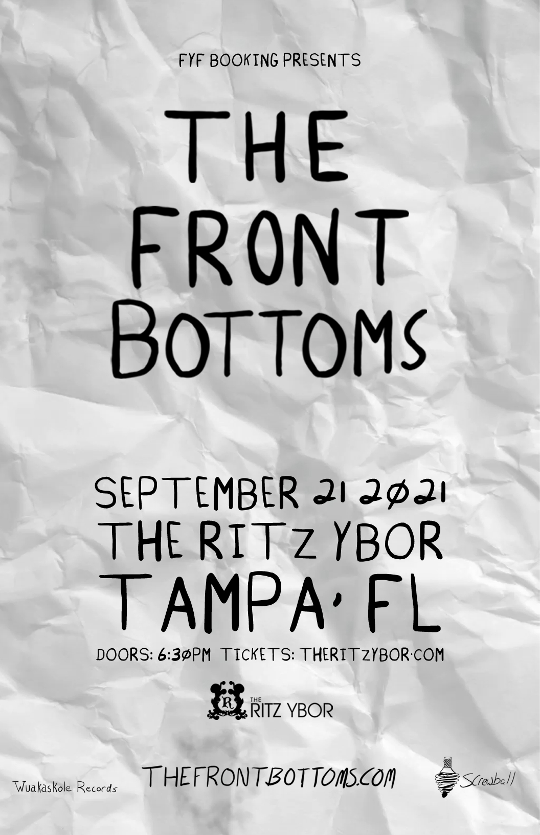 The Front Bottoms at The RITZ Ybor - 9/21/2021 - Sunset Events