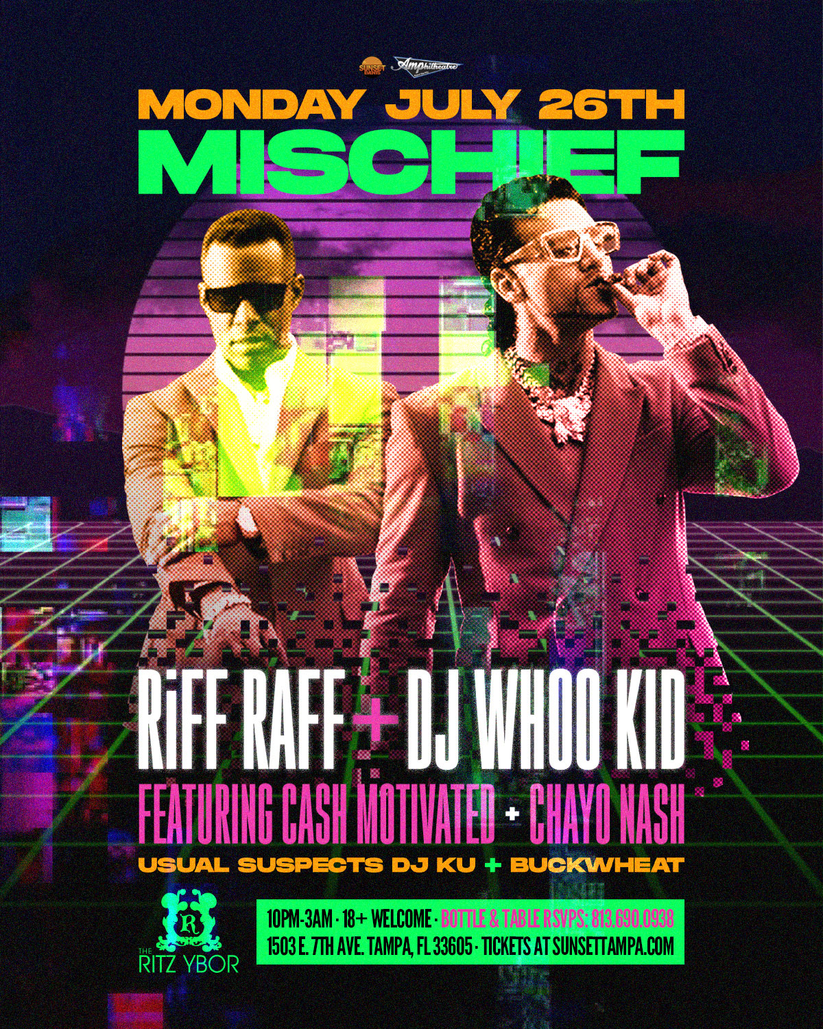 RiFF RAFF + DJ WHOO KID for Mischief Mondays at The RITZ Ybor - 7/26 ...