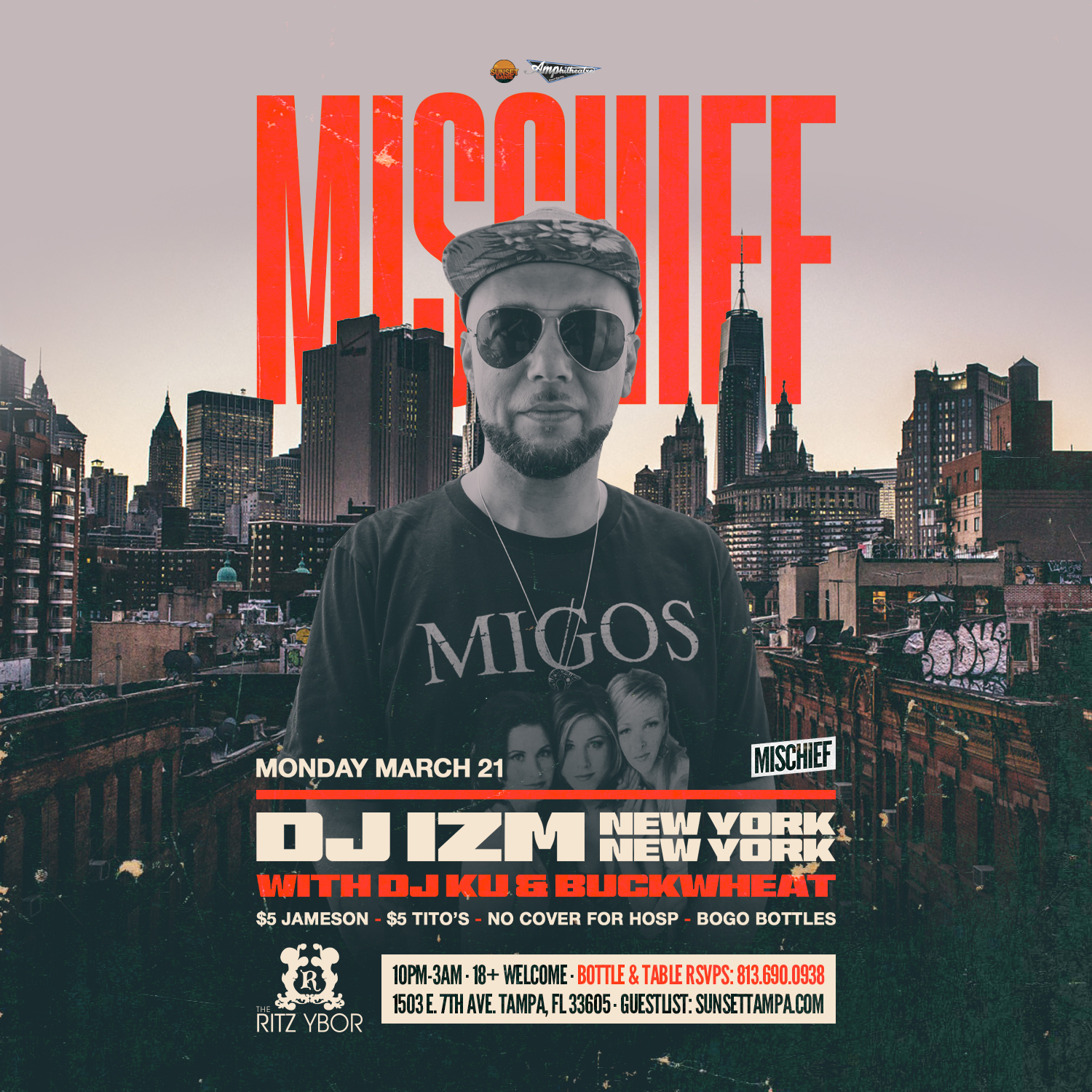 Mischief Mondays with Special Guest DJ IZM at The RITZ Ybor - 3/21/2022 ...