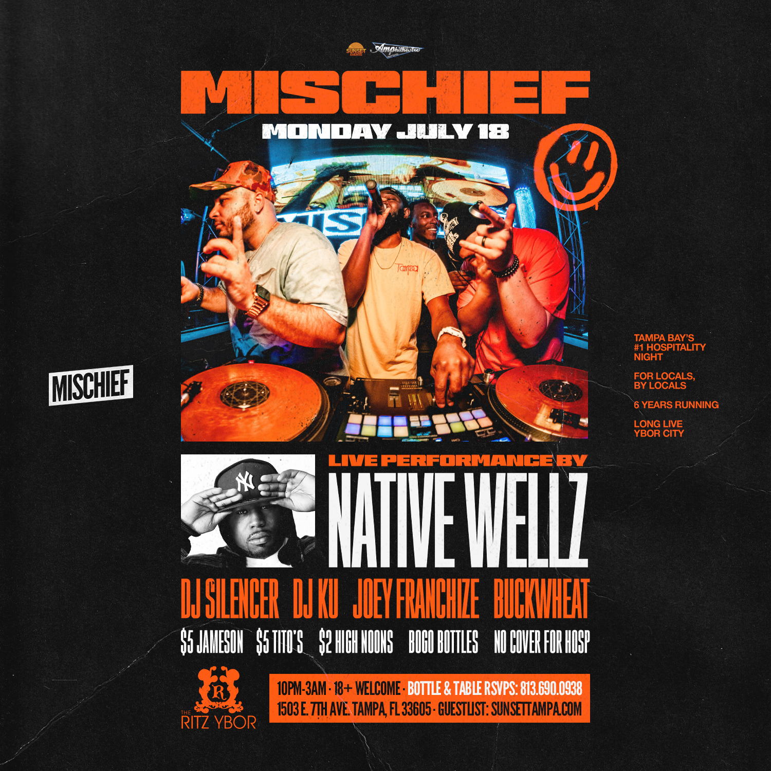 Mischief Mondays Featuring a Live Performance by NATIVE WELLZ plus ...