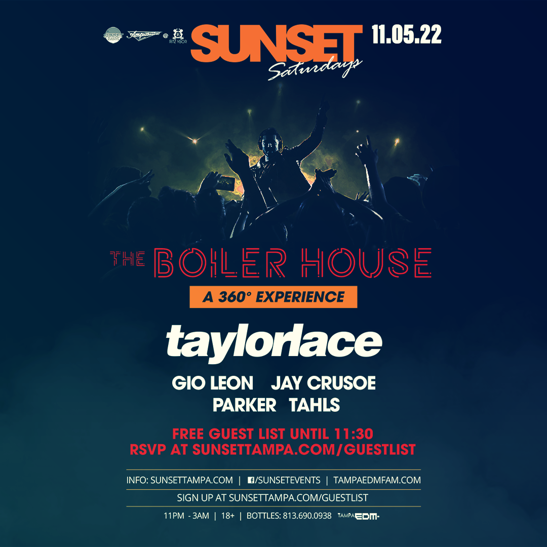 The Boiler House with Taylorlace for Sunset Saturdays at The RITZ Ybor ...