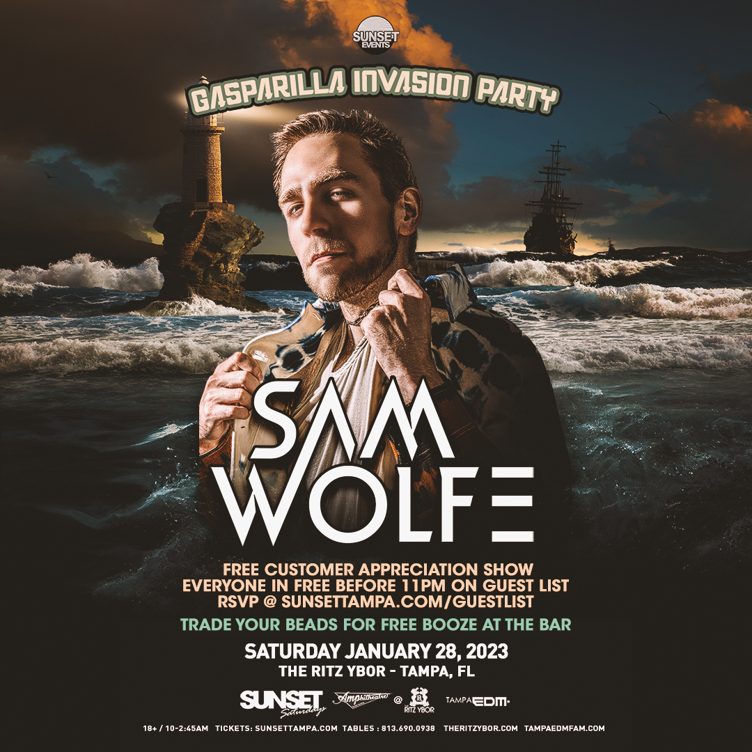 Sam Wolfe - Gasparilla Invasion Party for Sunset Saturdays at The RITZ ...