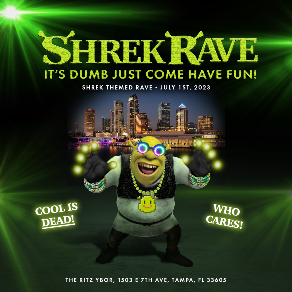 Shrek Rave at The RITZ Ybor - 7/1/2023 - Sunset Events