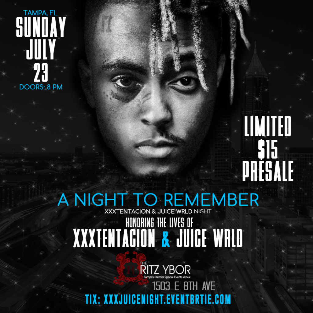 A Night To Remember: XXXTentacion + Juice Wrld Night at The RITZ Ybor ...