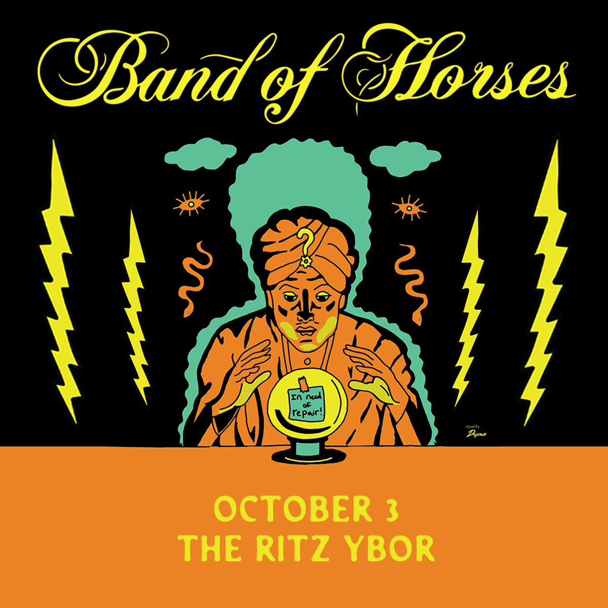 Band of Horses at The RITZ Ybor - 10/3/2023 - Sunset Events