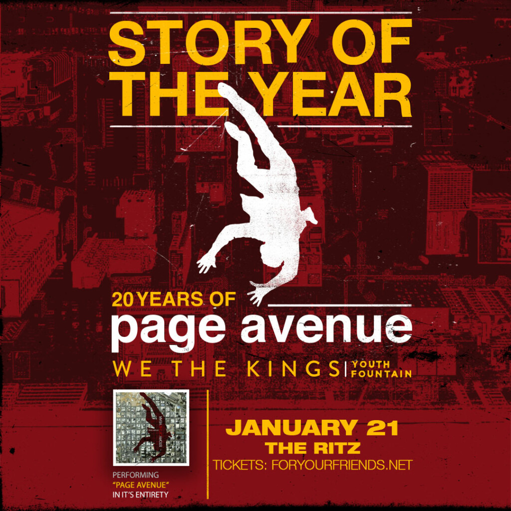Story Of The Year: 20 Years of Page Avenue at The RITZ Ybor - 1/21/2024 ...