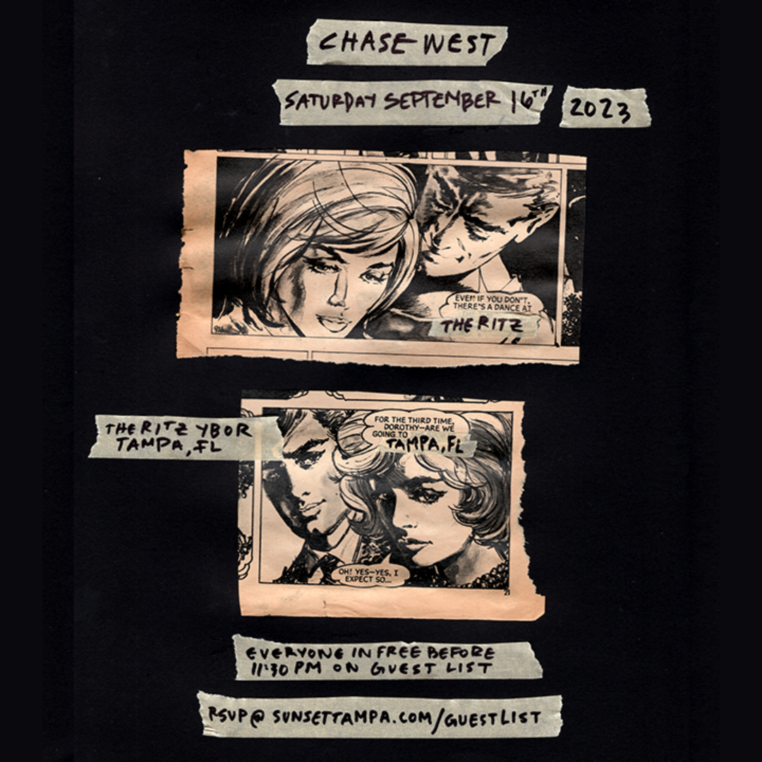 Chasewest for Sunset Saturdays at The RITZ Ybor - 9/16/2023 - Sunset Events