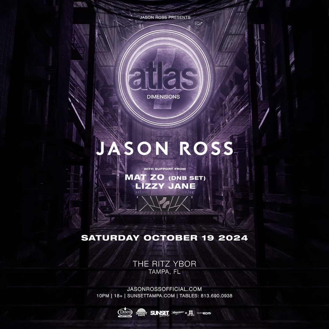 Jason Ross - Atlas Dimensions Tour for Sunset Saturdays at The RITZ ...