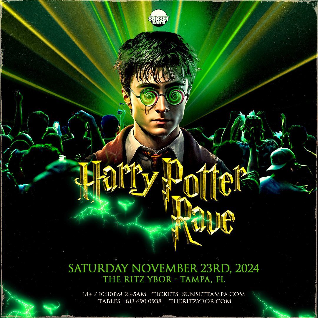 Harry Potter Rave for Sunset Saturdays at The RITZ Ybor - 11/23/2024 ...