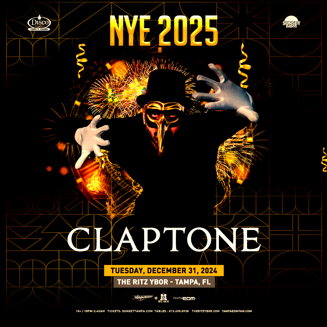 Claptone for New Year's Eve at The RITZ Ybor - 12/31/2024 - Sunset Events