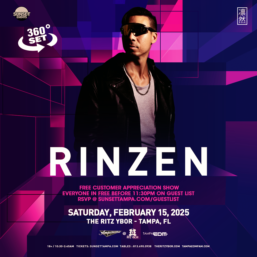 RINZEN for Sunset Saturdays at The RITZ Ybor - 2/15/2025 - Sunset Events
