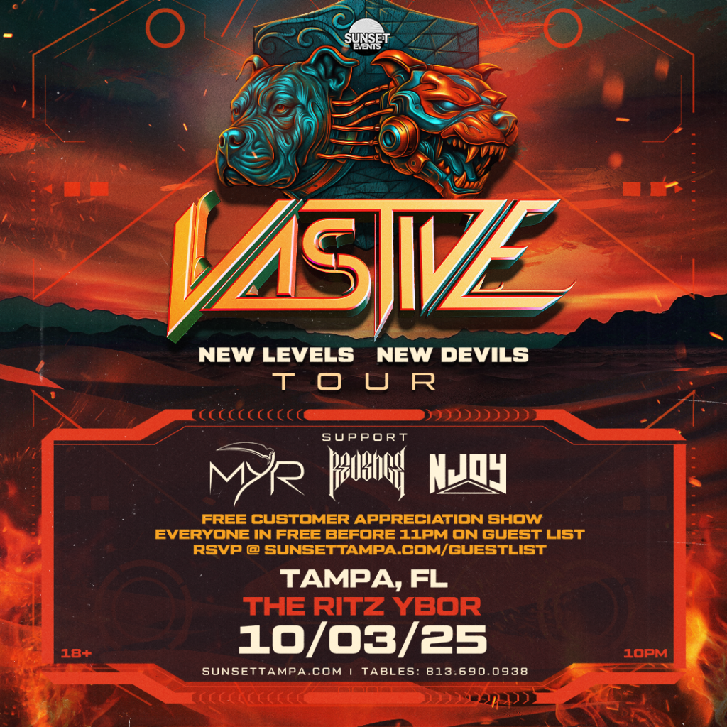 VASTIVE - New Levels New Devils Tour at The RITZ Ybor - 10/3/2025 ...
